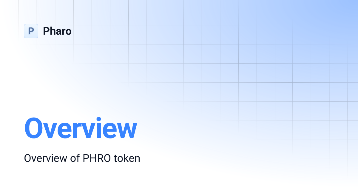 Overview | Pharo