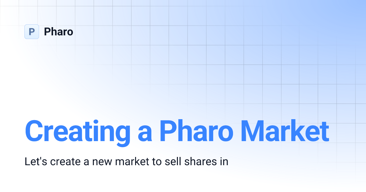 Creating a Pharo Market | Pharo
